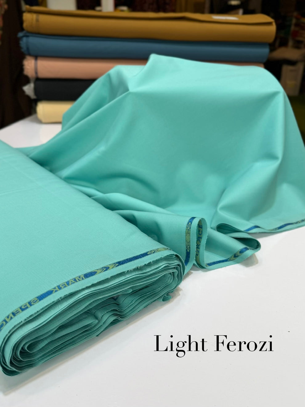 Gents Soft Finish Wash n Wear Suit Mid Season | Light Ferozi – Handmade ...
