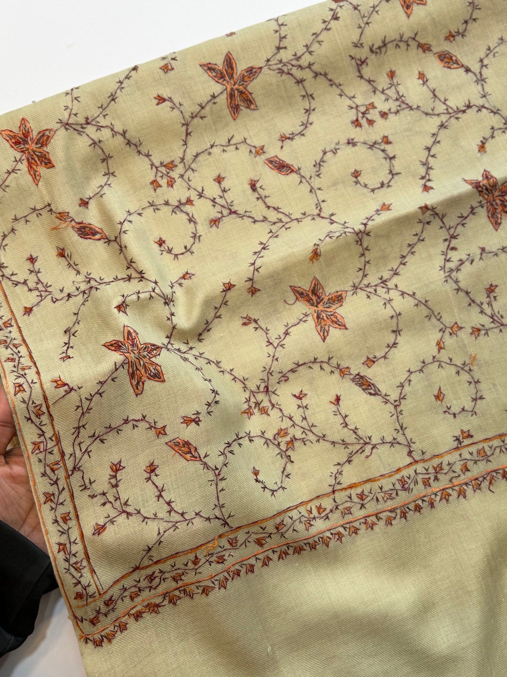 Pashmina Handmade Full Embroidered Souzni Shawl Beautiful New Design 2 ...