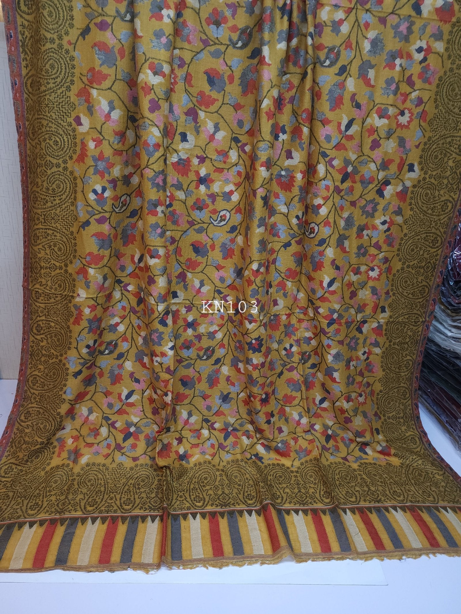 Kani Shawl Weaved Jamawar Toosh Shawl Made in Kashmir Full Size Shawl ...
