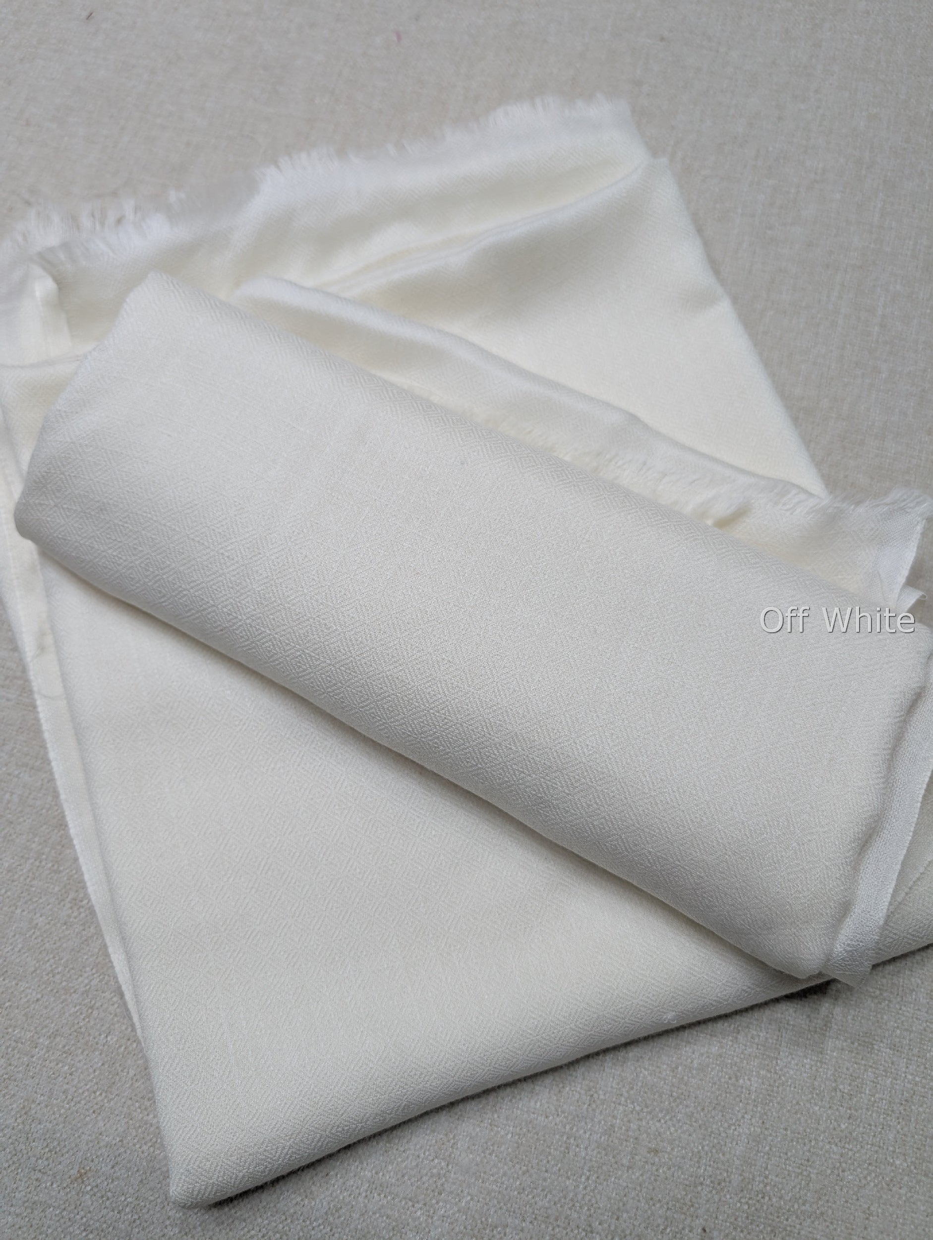 Plain Toosh Shawl | Chashme Bulbul Shawl Perfect Gift | Off White ...